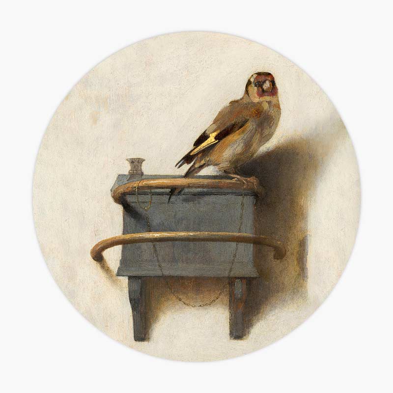 Het Puttertje - Muurcirkel - Carel Fabritius - Wanddecoratie